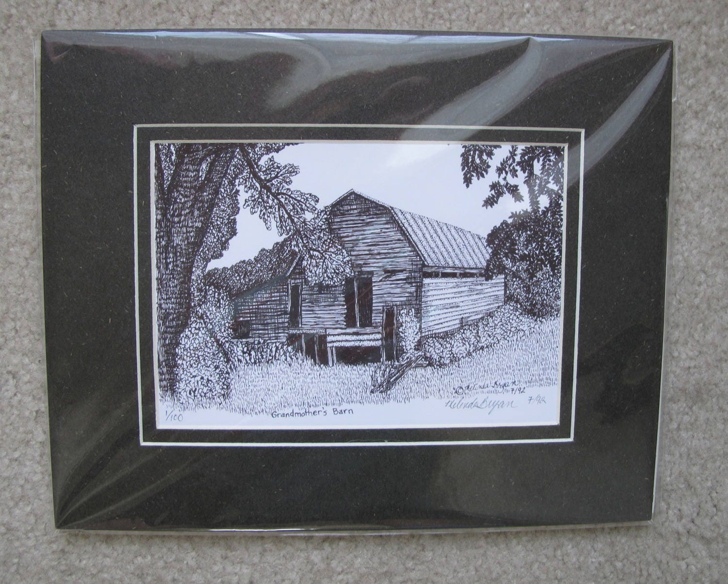 Barn Pen and Ink Limited Edition Print - "grandmother's Barn" - Etsy
