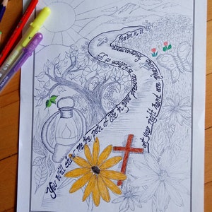 Psalm 16:11 Coloring Page - Etsy