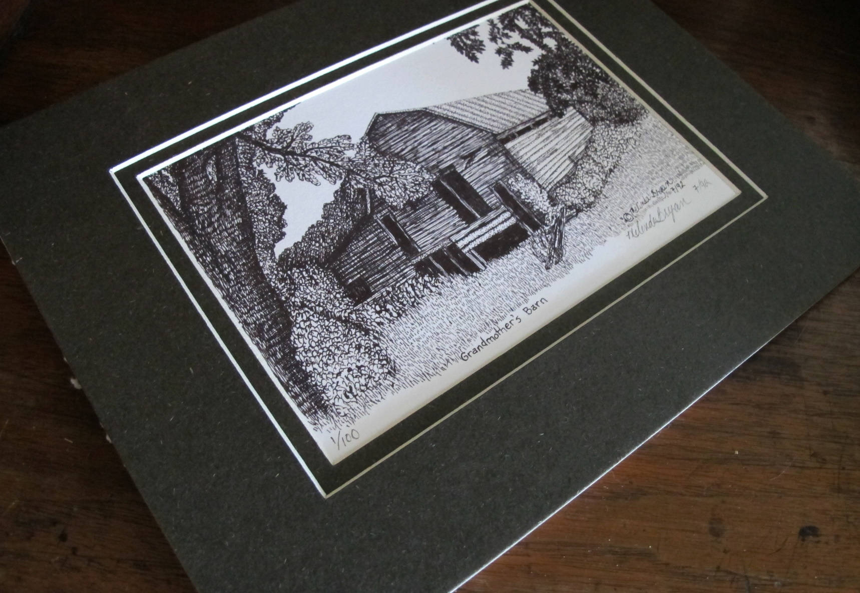 Barn Pen and Ink Limited Edition Print - "grandmother's Barn" - Etsy