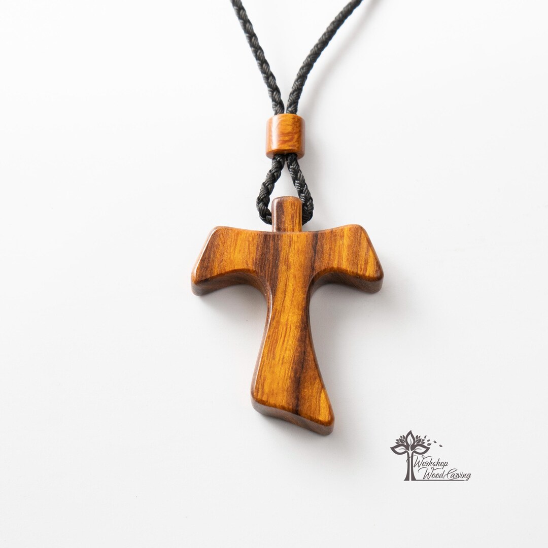 Tau Cross Wooden Pectoral Cross Made of Valuable Wood - Etsy
