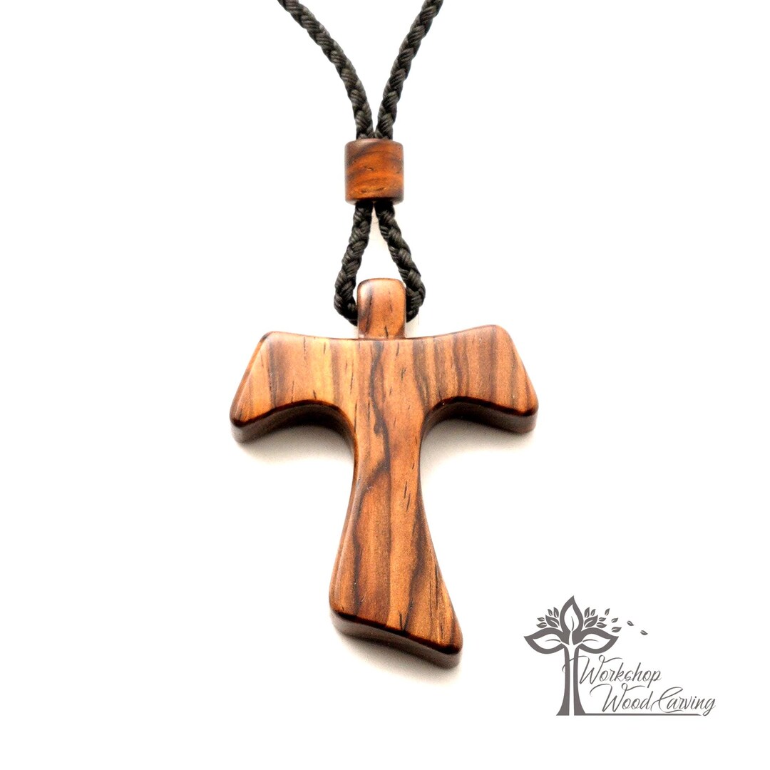 Tau Cross Wooden Pectoral Cross Made of Valuable Wood - Etsy