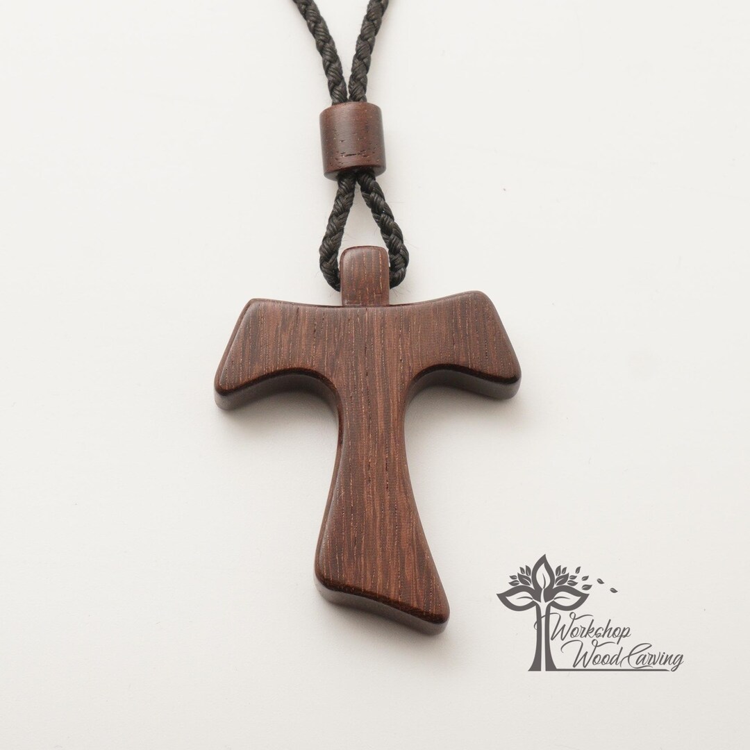 Tau Cross Wooden Pectoral Cross Made of Valuable Wood - Etsy