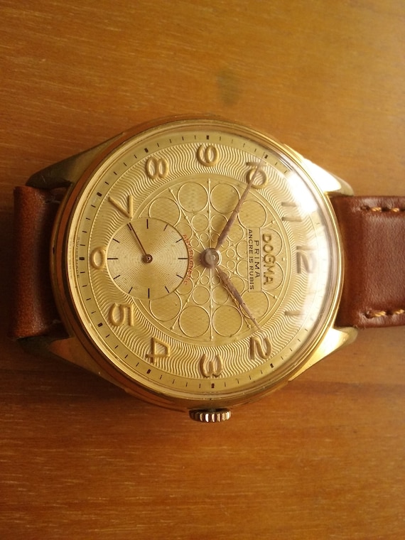 Dogma Prima Ancre 15 Rubis Awesome textured dial wor… - Gem