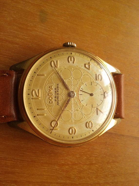 Dogma Prima Ancre 15 Rubis Awesome textured dial wor… - Gem