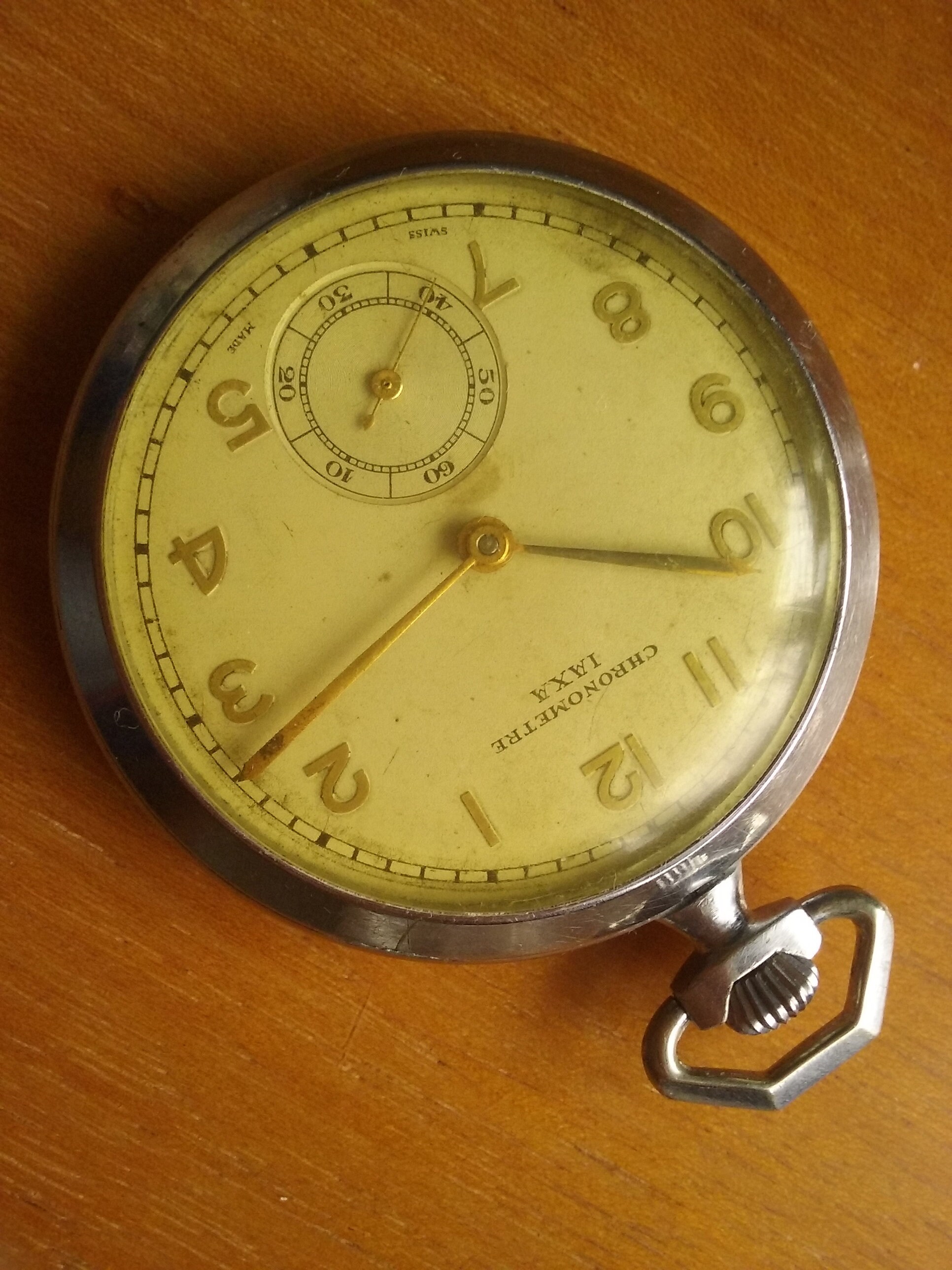 Chronometre Iaxa Pocket Watch Working - Etsy