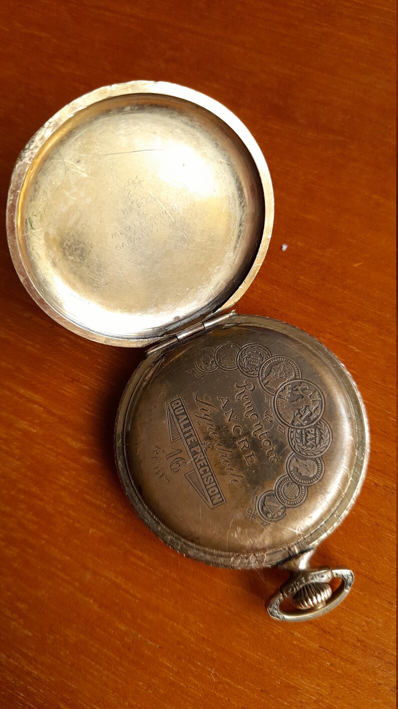 Ancre Remontoir Full Hunter Pocket Watch Working - Etsy