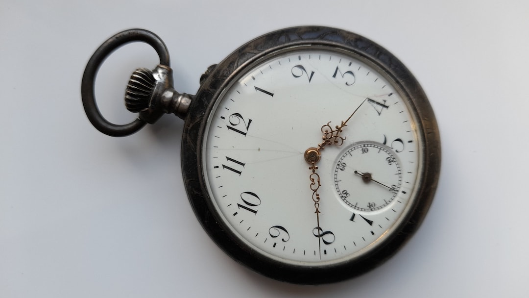 Feria Niel HF Silver Pocket Watch Working - Etsy