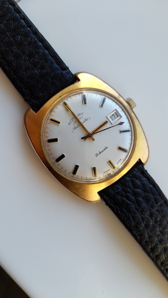 Rotary automatic 21 jewels wristwatch working - Gem