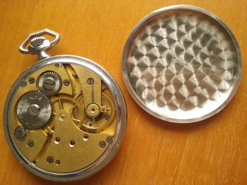 Chronometre Iaxa Pocket Watch Working - Etsy