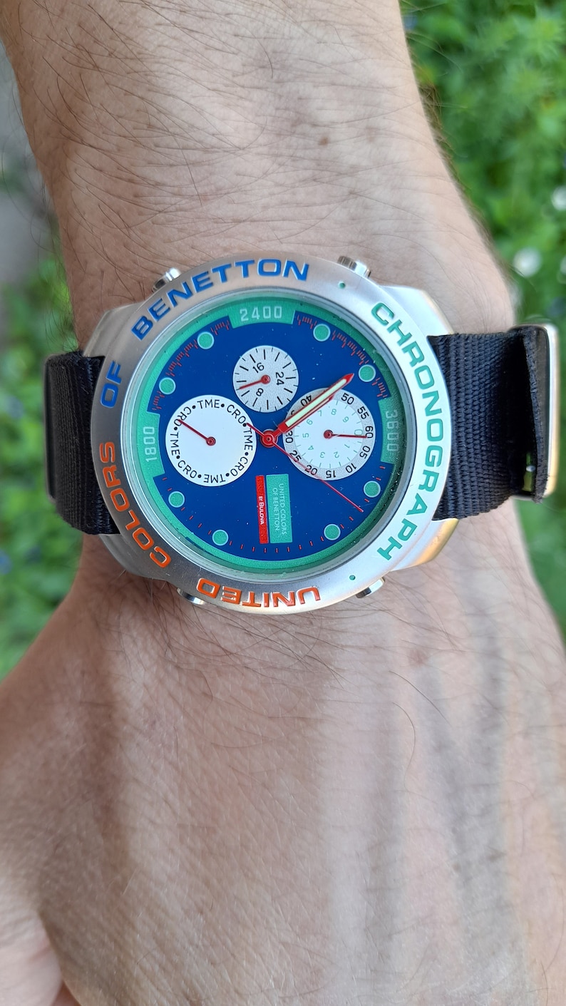 Bulova United Colors of Benetton Chronograph Men's Working Wristwatch ...