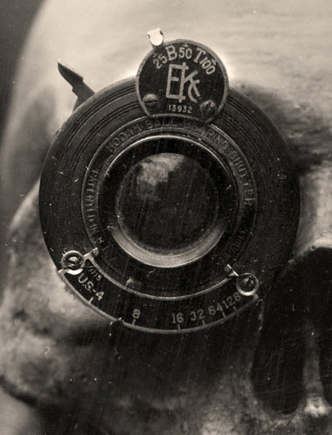 Wet Plate Collodion Photography Print Skull With Lens Eye Still Life ...