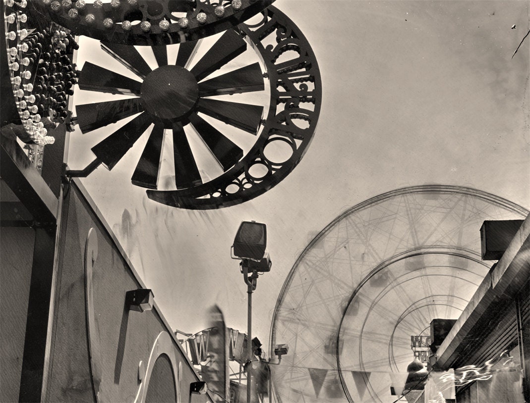 Wet Plate Collodion Print - Coney Island - Luna Park - Fine Art Print ...