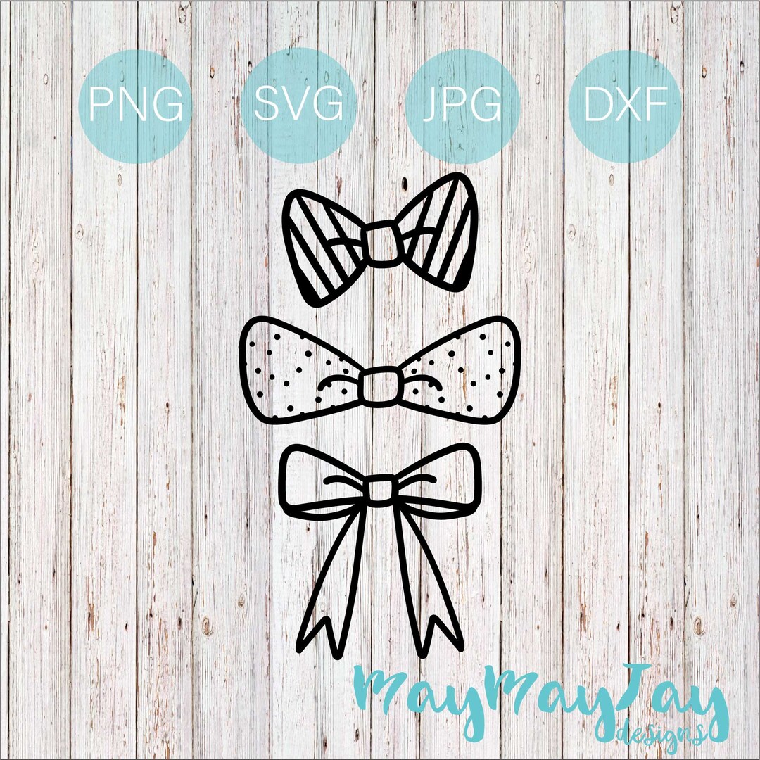 Bow Bundle- Svg Png Dxf Jpg Files - Etsy
