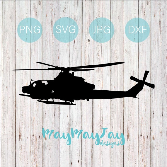 AH-1Z Viper Silhouette Side View Svg Png Dxf Jpg Files - Etsy Hong Kong