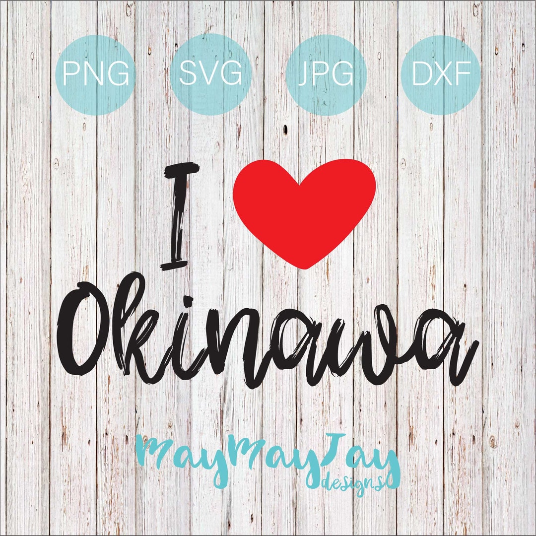 I Heart Oki- Svg Png Dxf Jpg Files - Etsy