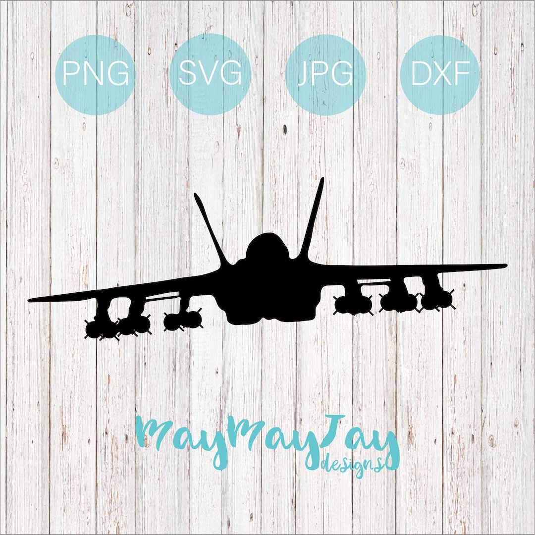 F/A-18 Super Hornet Silhouette 4- Svg Png Dxf Jpg Files - Etsy