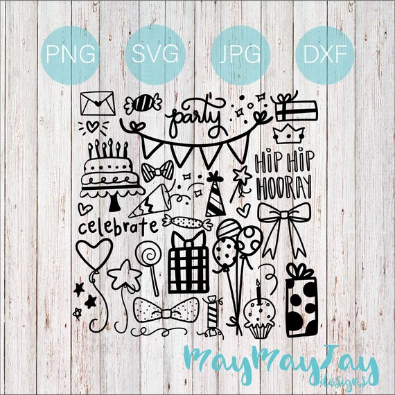 Birthday/party Bundle Svg Png Dxf Jpg Files | Etsy