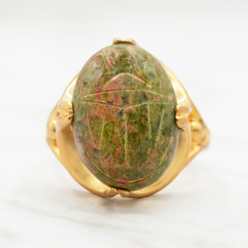 Gold Scarab Ring - Etsy