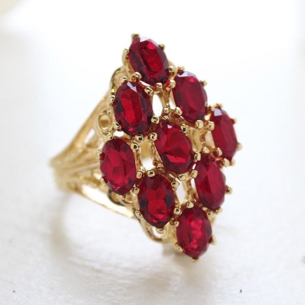 Vintage Ruby Ring - Etsy
