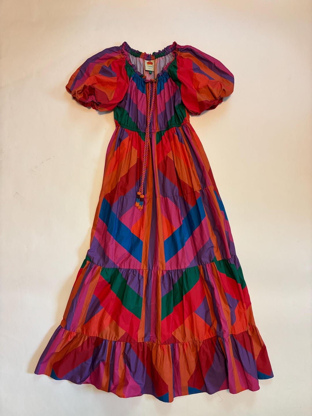 FARM Full Length Colorful Party Dress - Etsy