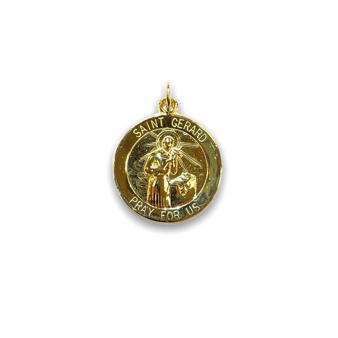 Saint Gerard Medal in 14K Gold - Etsy