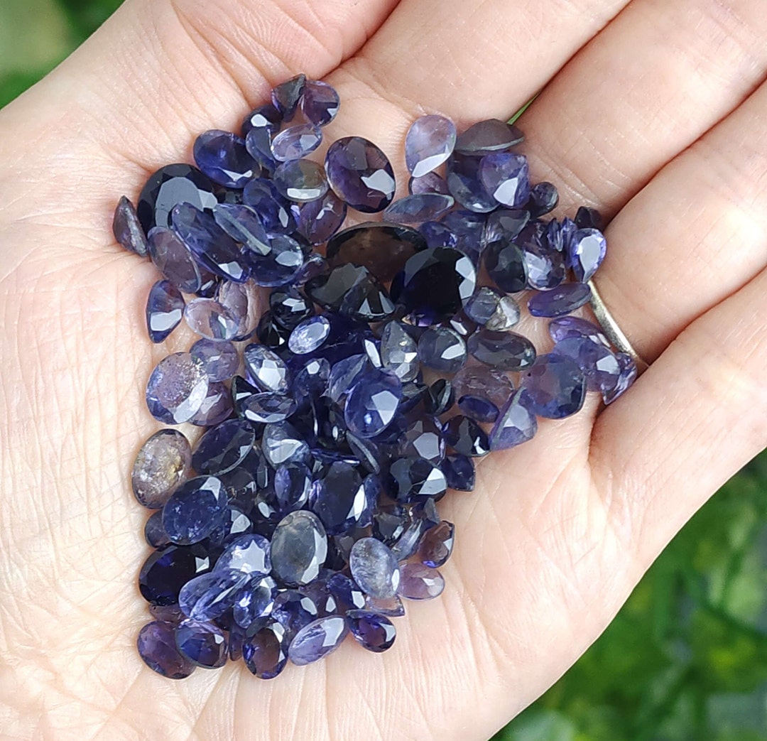 Faceted Iolite Gemstones per Gram: Assorted Shapes & Sizes - Etsy
