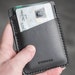 Leather Vertical Slim Wallet - Black - Etsy