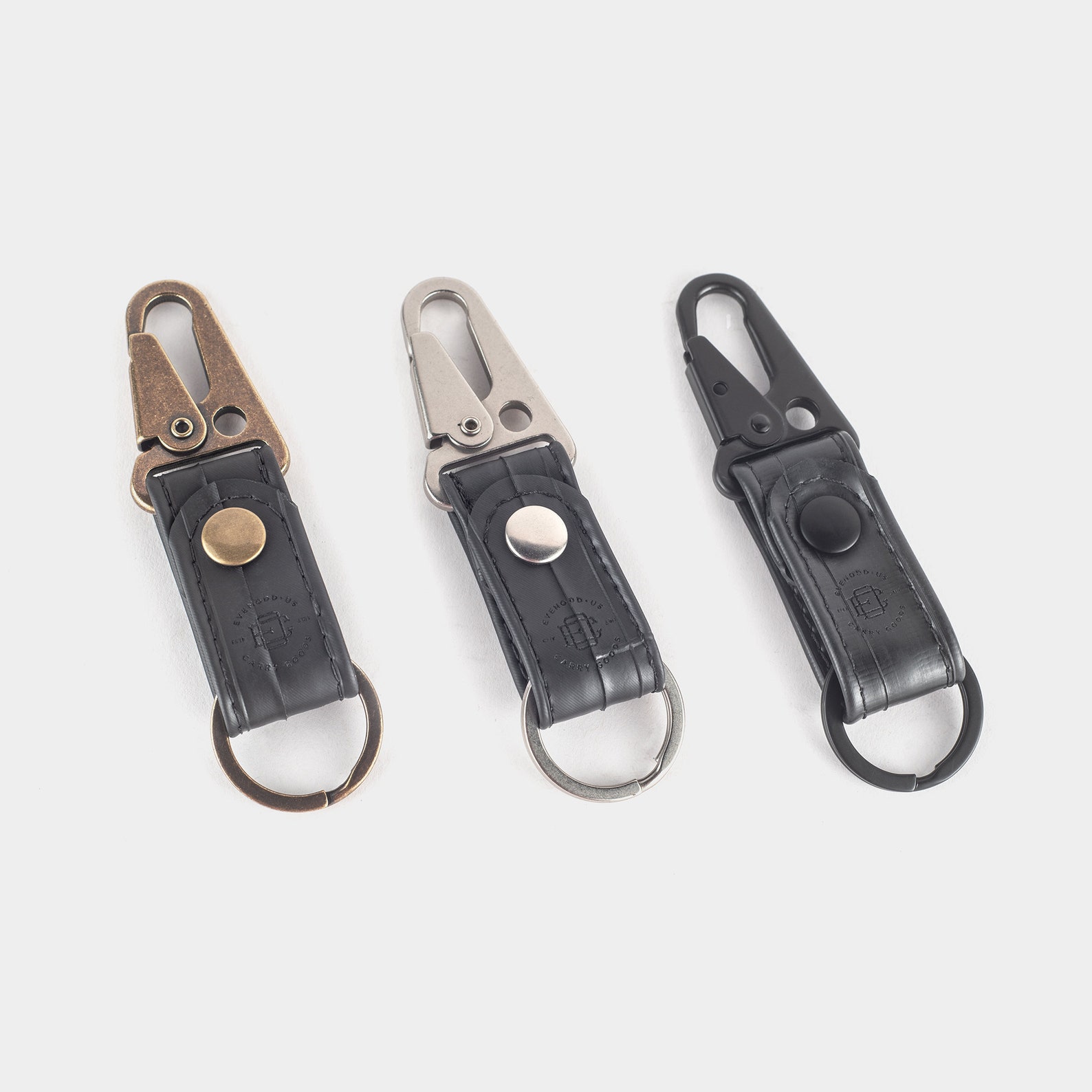 Matte Black Keychain Made From Recycled Bike Inner Tubes - Etsy