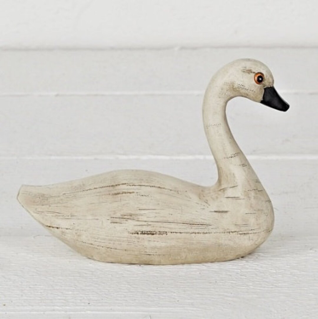 Country Primitive Resin Swan Figurine 5 Shelf Sitter - Etsy