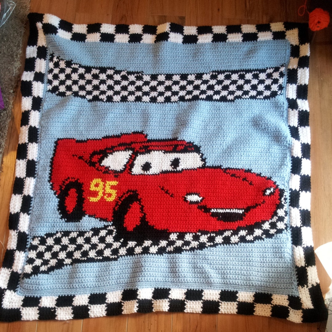 Race Car Youth Size Blanket Pattern - Etsy Canada