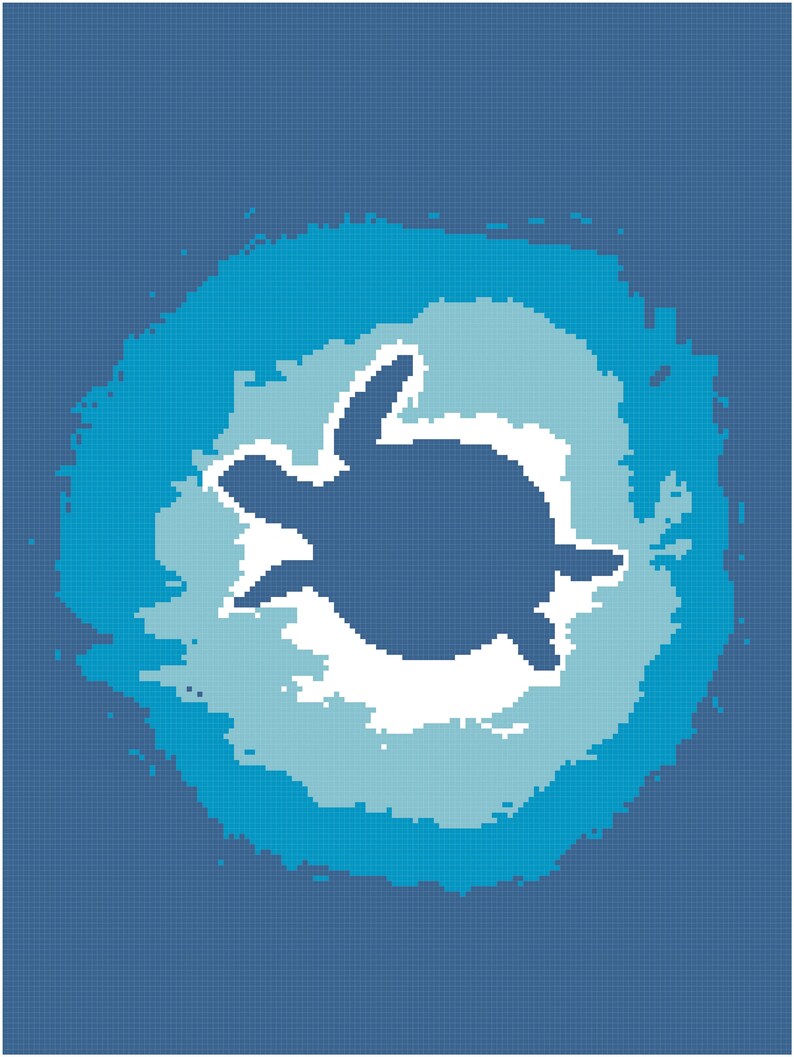 Turtle Blanket Graph Pattern - Etsy