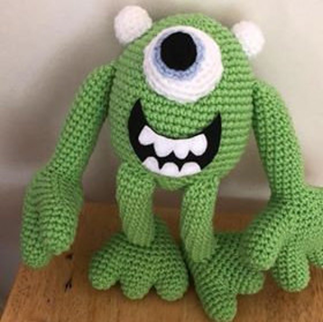 One Eyed Green Monster Stuffie - Etsy