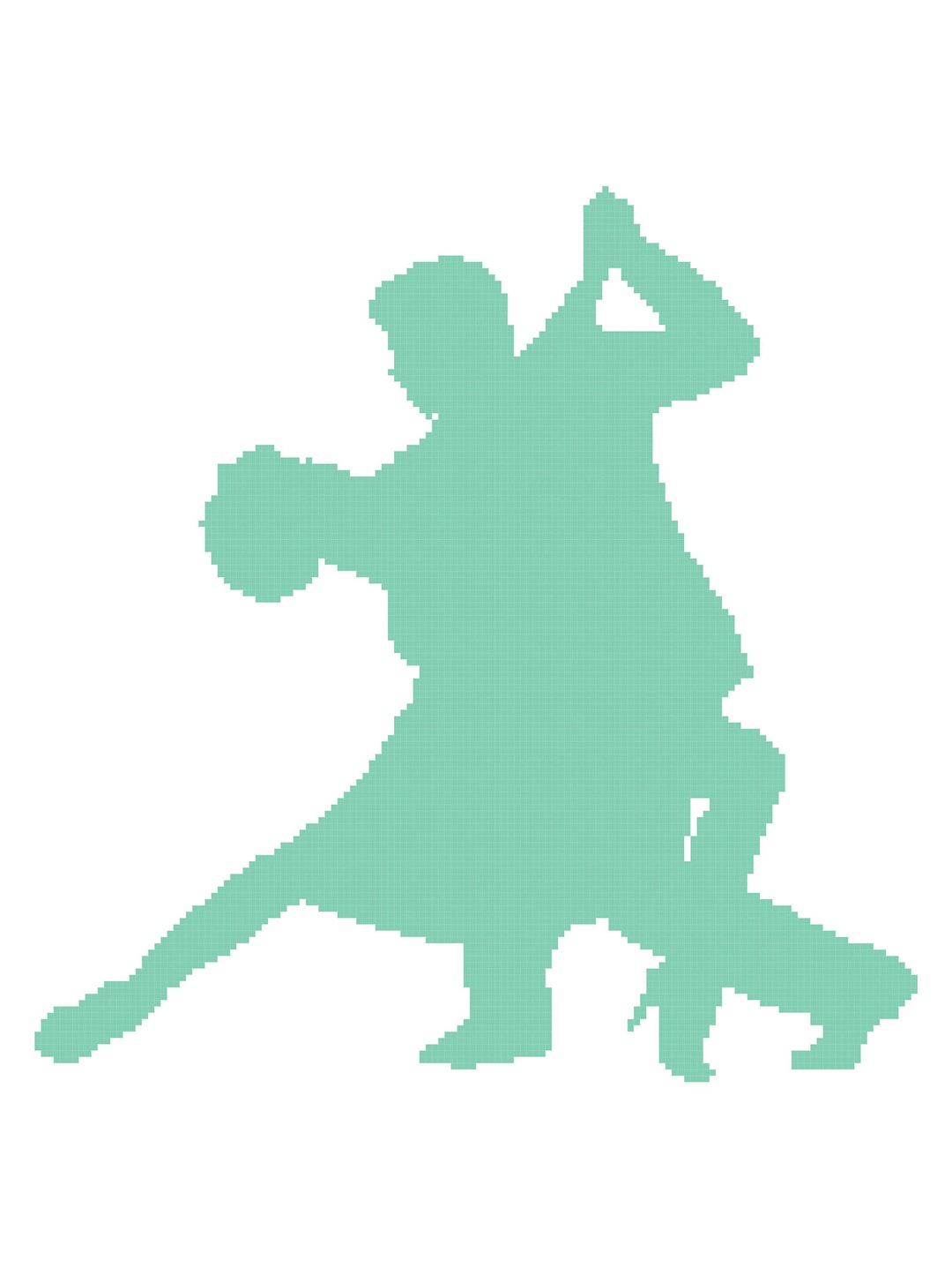 Dancing Couple Graph Blanket Pattern - Etsy