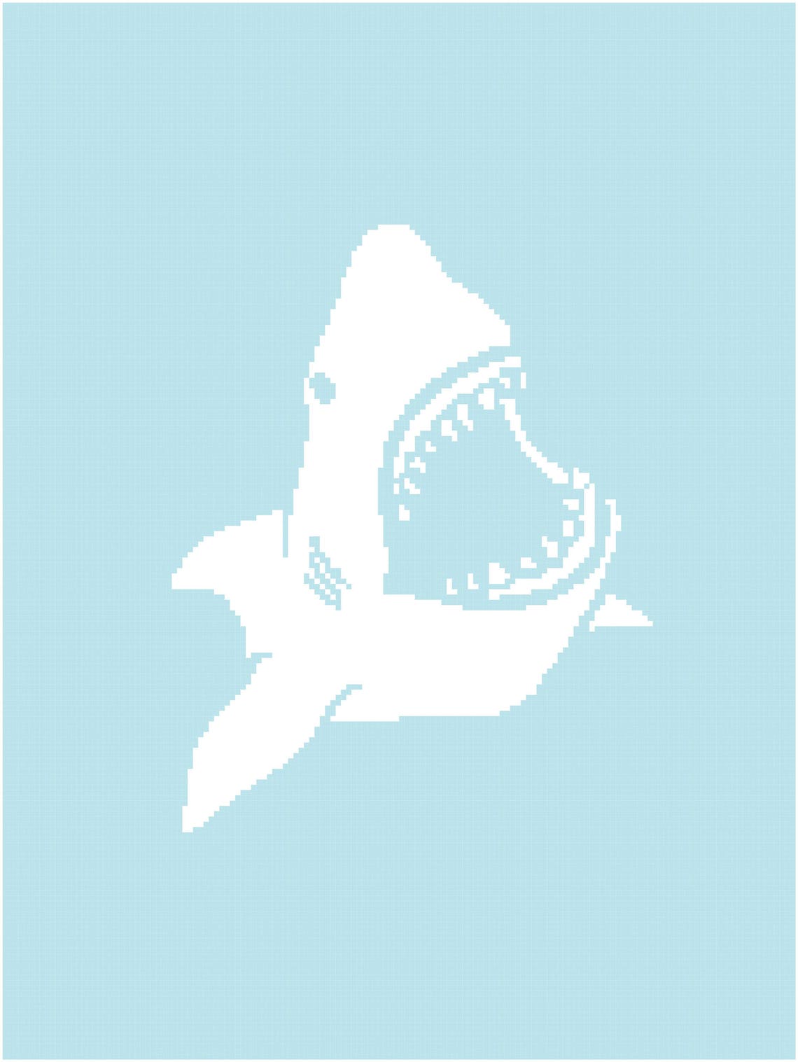 Shark Blanket Graph Pattern - Etsy