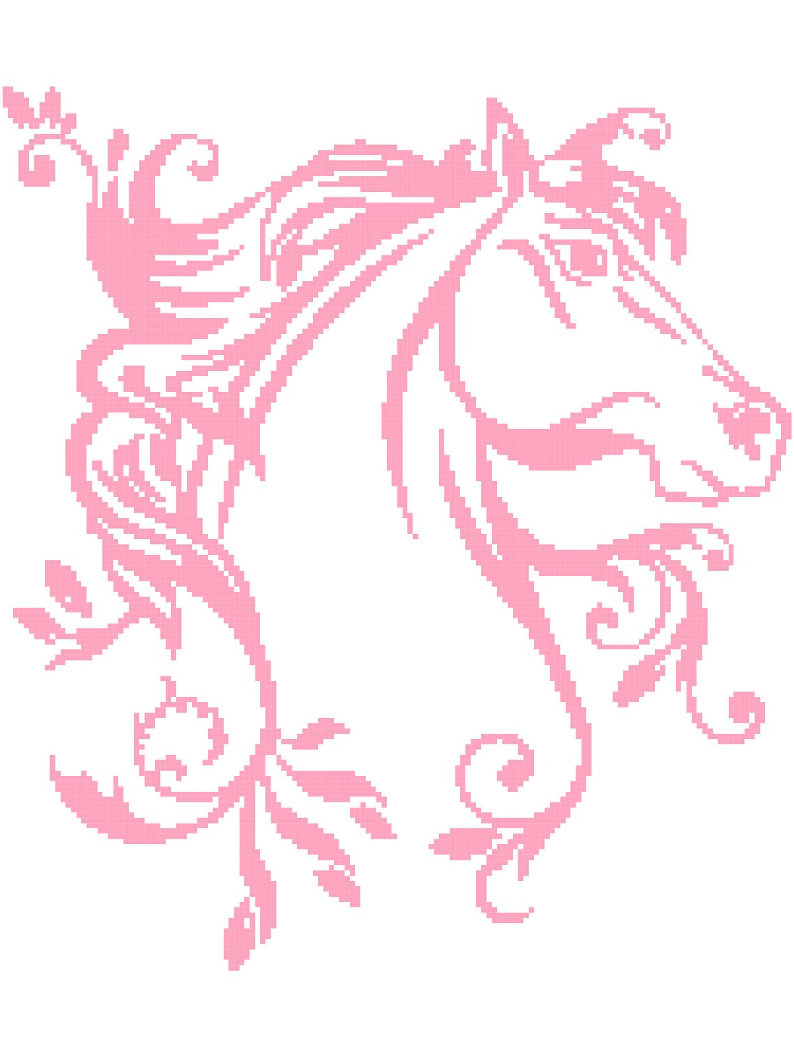 Horse Head Graph Blanket Pattern - Etsy