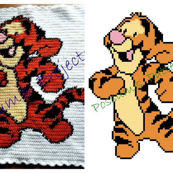 Crochet Tigger Blanket Pattern - Etsy