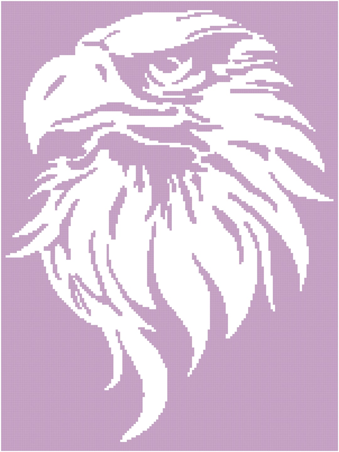 Proud Eagle Graph Blanket Pattern - Etsy