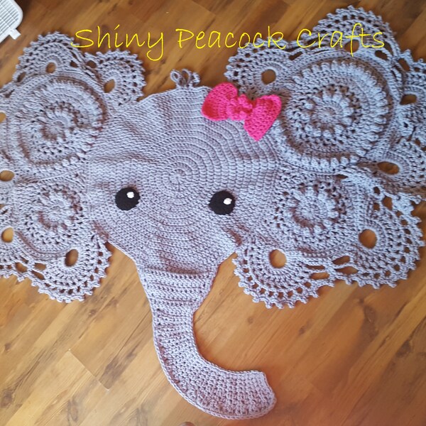 Crochet Elephant Rug - Etsy
