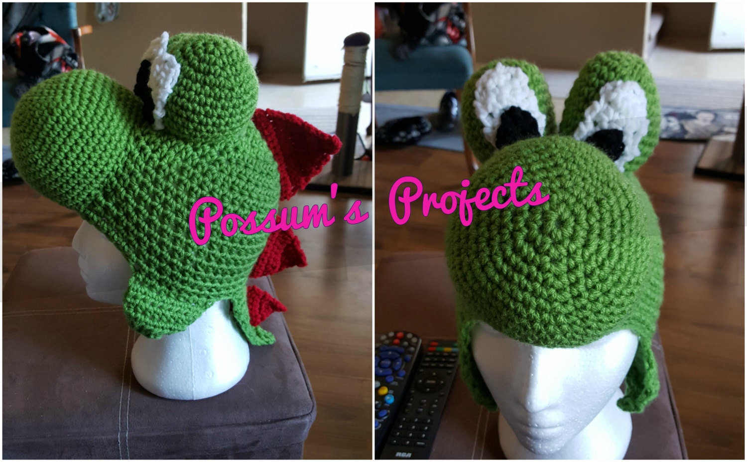 Yoshi Inspired Hat - Etsy