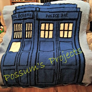 Tardis Blanket Pattern for Crochet - Etsy