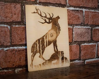 Stag decor | Etsy