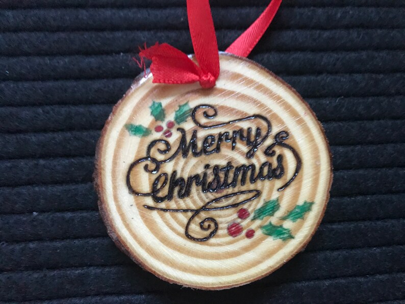 Mother Gothel Tangled Wooden Log Slice Christmas Tree Decoration ...