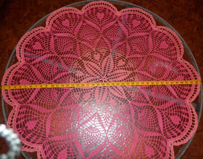 Amazing Real Handmade Doily little Hearts Round - Etsy