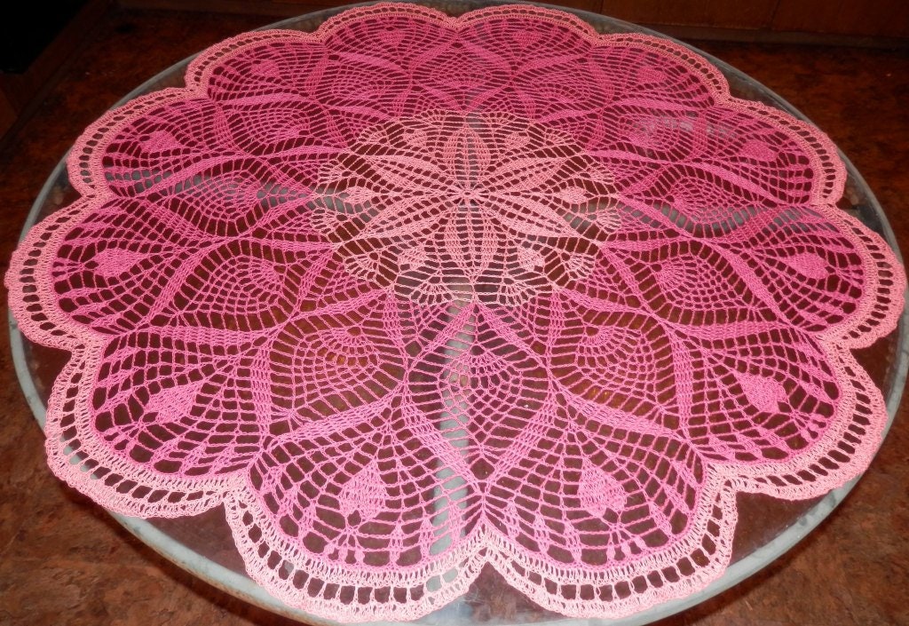 Amazing Real Handmade Doily little Hearts Round - Etsy