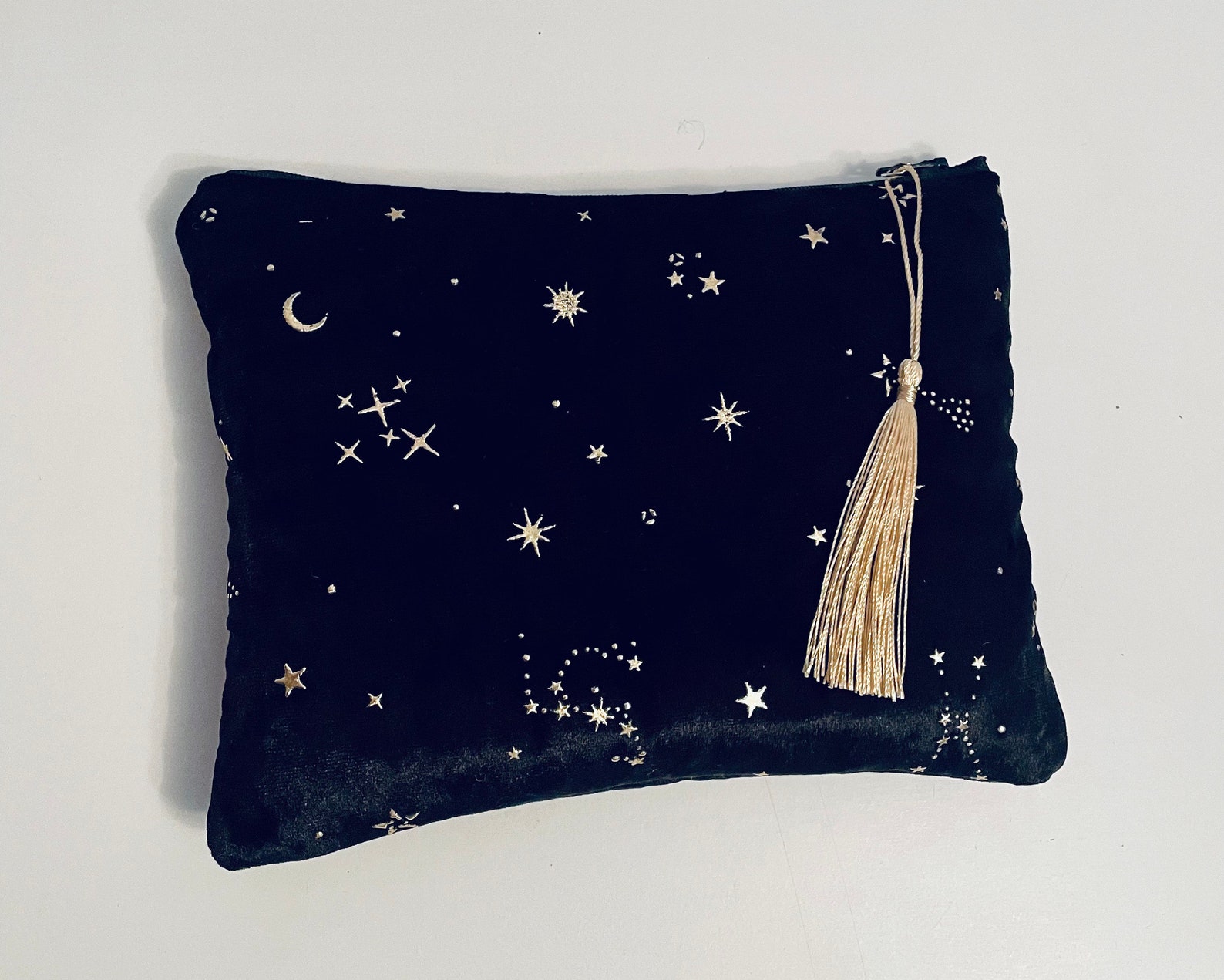 Black Velvet Star Constellations Makeup Bag Pouch Purse Clutch - Etsy