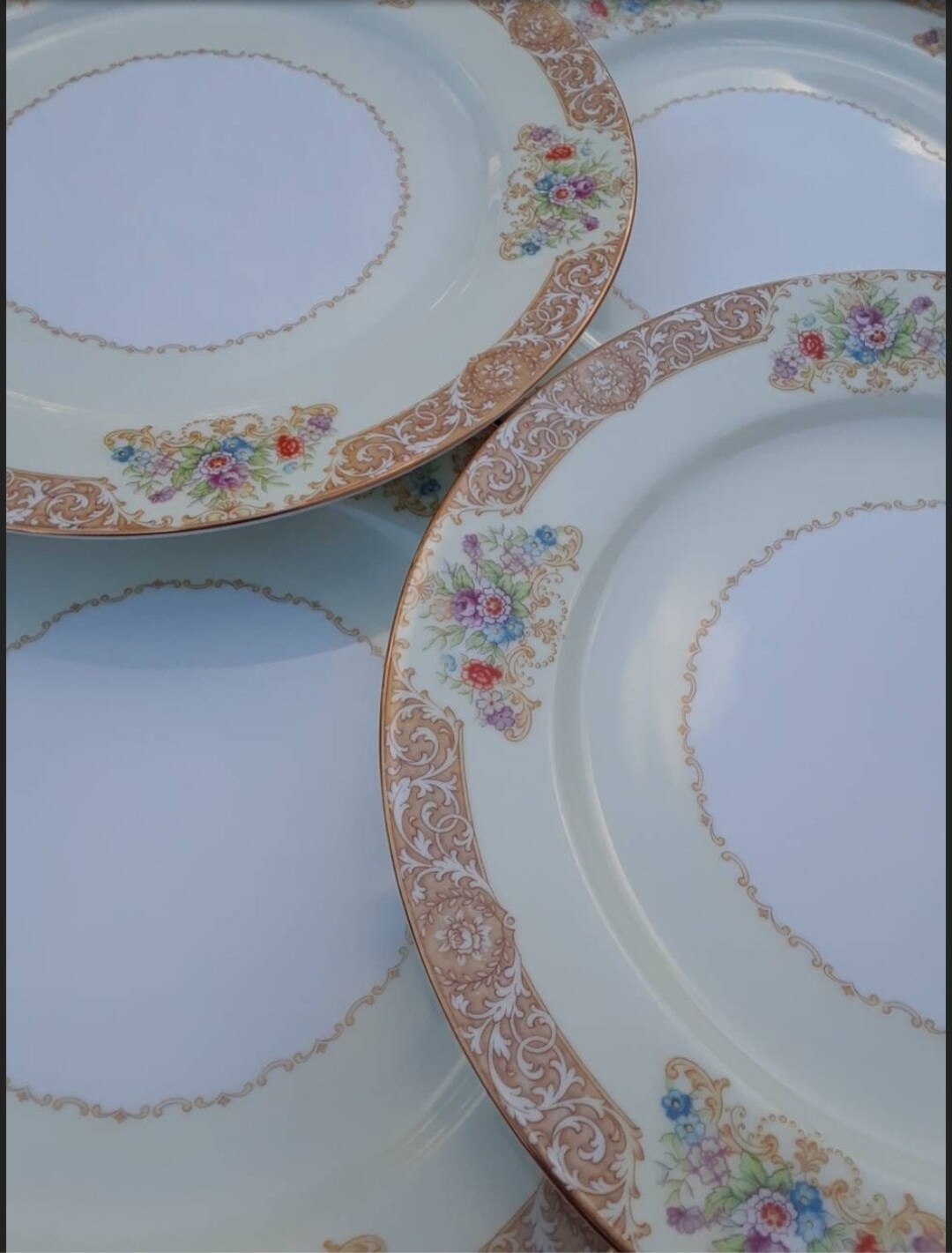 4 Noritake Morimura Back Stamp Dinner Plates - Etsy