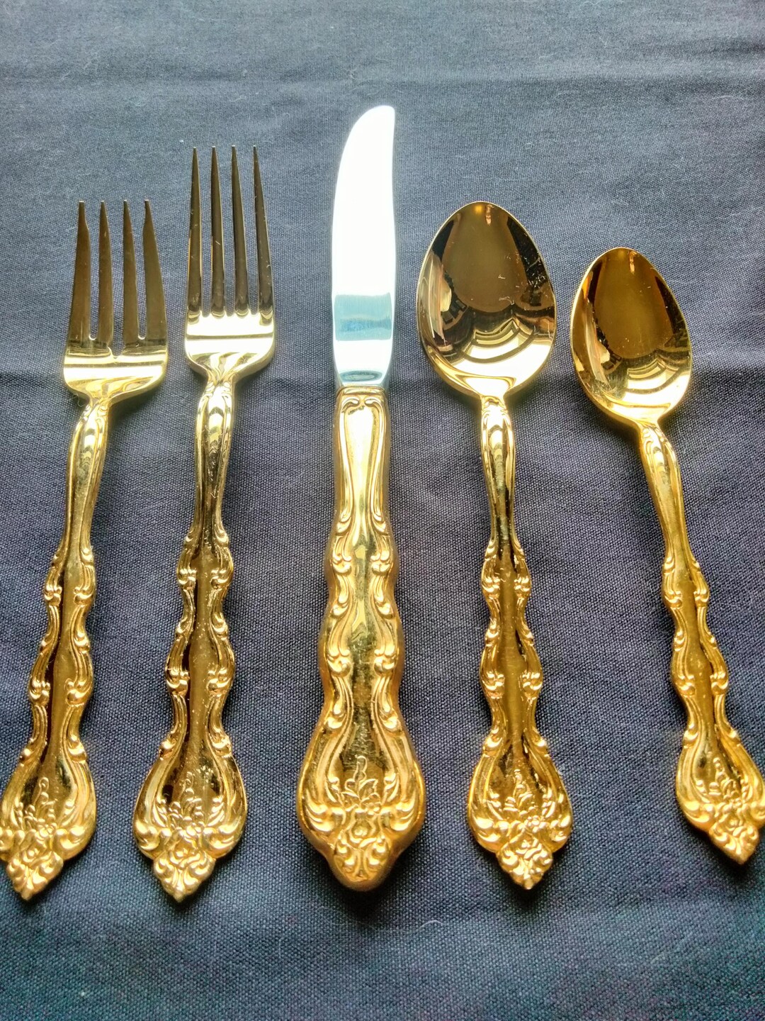 5-piece International Silver Golden Interlude Place Setting - Etsy