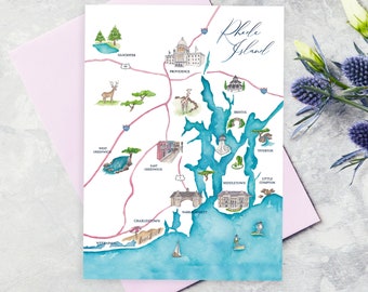 Rhode Island Note Cards - Etsy