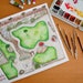 Heirloom Property Map Custom Watercolor Property Map Property Map ...