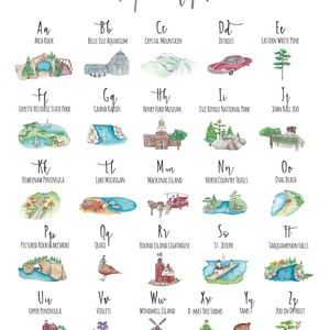 Michigan Alphabet Digital Download 8 X 10 Printable File Michigan ...